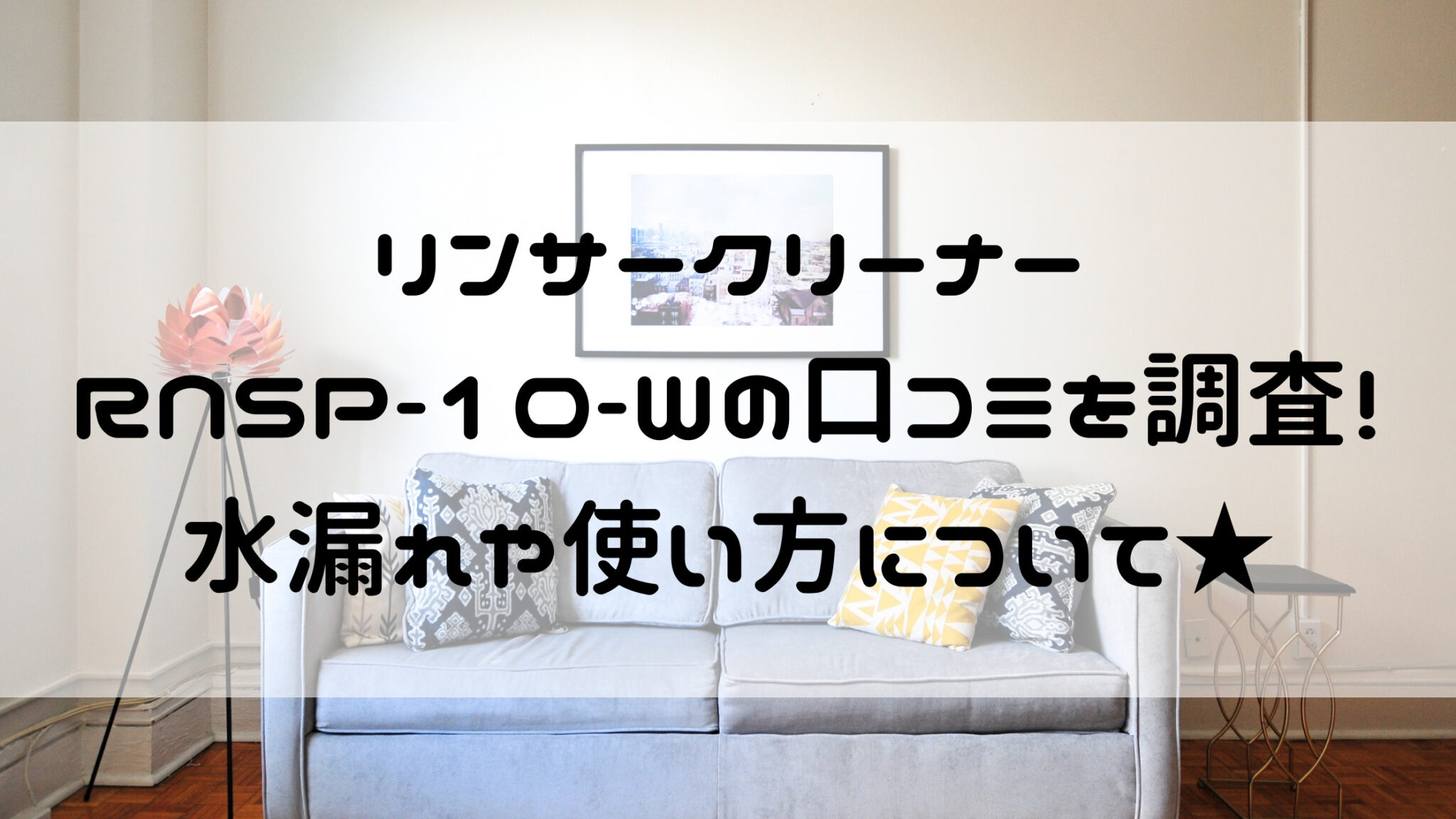 RNS-P10-Wの口コミやレビュー！水漏れや使い方についても調査！